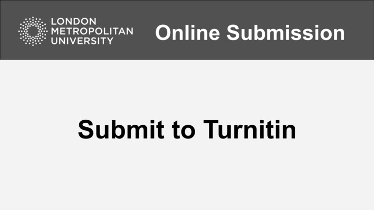 Submit to Turnitin