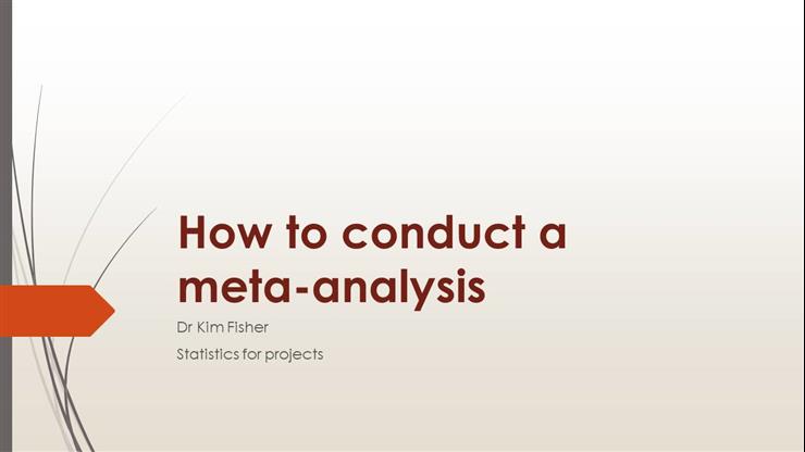 How to conduct a meta-analysis