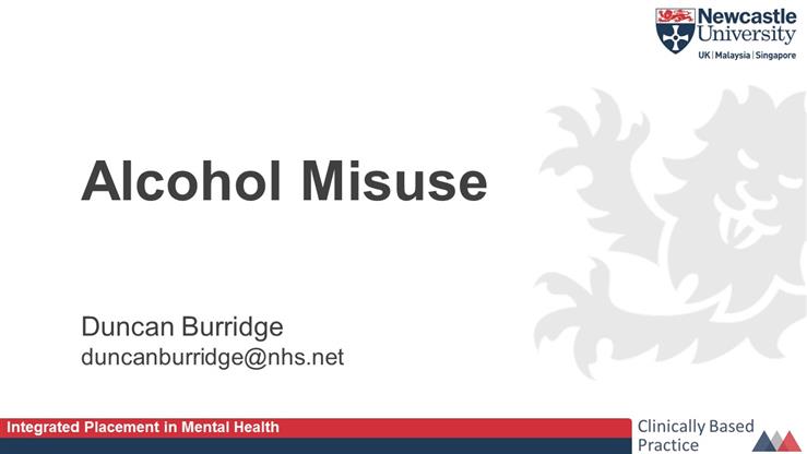 Alcohol Misuse for MLE