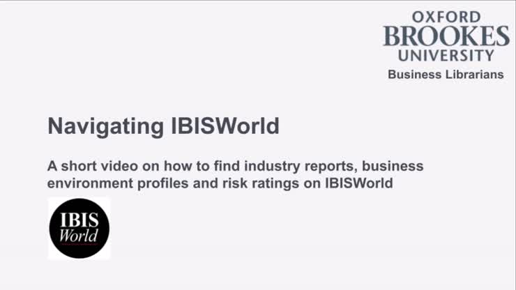 Navigating IBISWorld