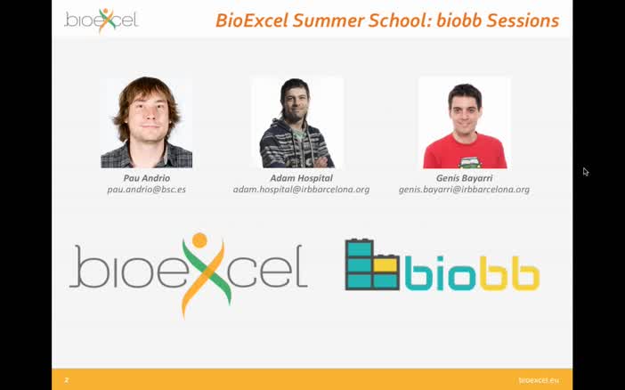 BioExcel Building Blocks I - Introduction