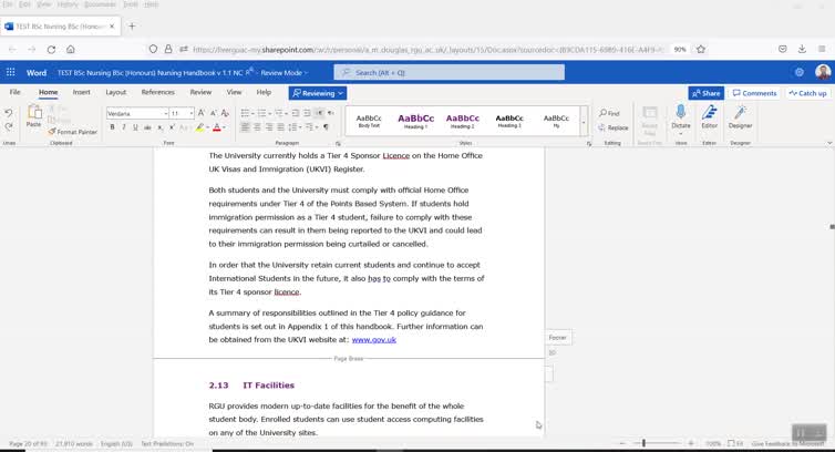 Delete, Insert text, Add comments and Mention people names