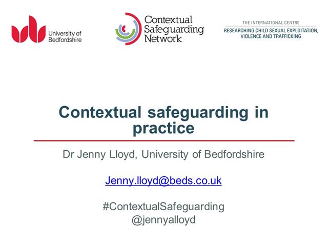 Contextual safeguarding in practice