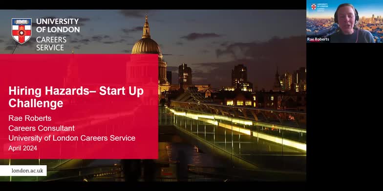 Global Employability Skills: Start Up Challenge: Hiring Hazards: April 24