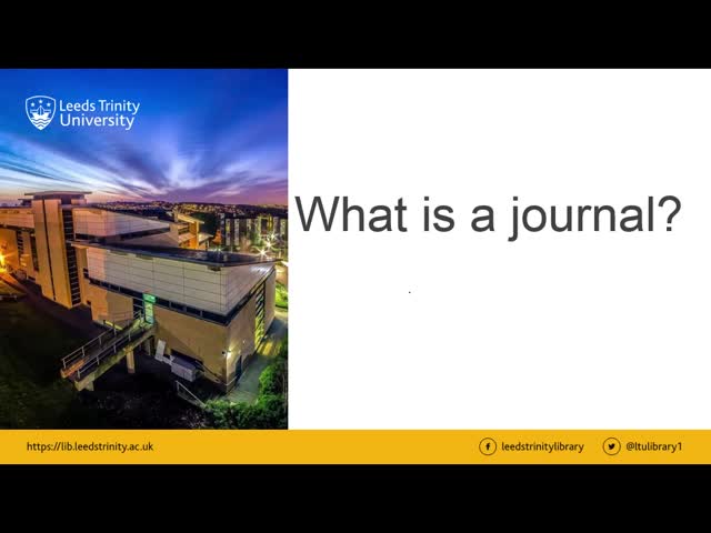 What is a journal?