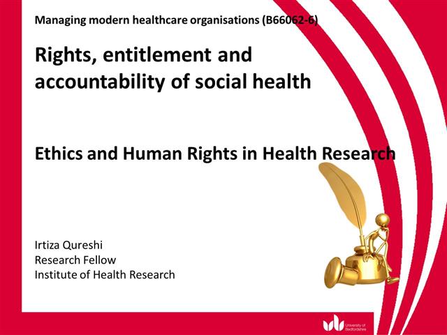 Ethics and Human Rights Lecture