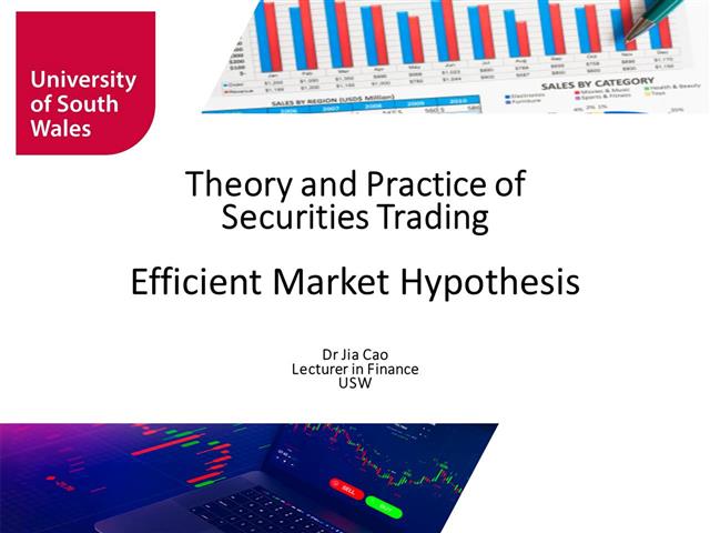 Session Eight Efficient Market Hypothesis