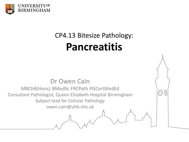 CP4.13 Pancreatitis
