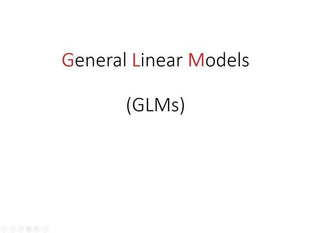 Stats lecture 9: GLM