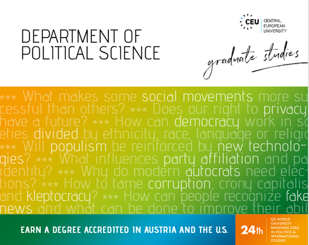 Application tips webinar- Department of Political Science