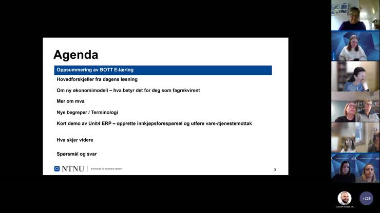 BTB - Forberedelse til NTNU systemopplæring fagrekvirenter