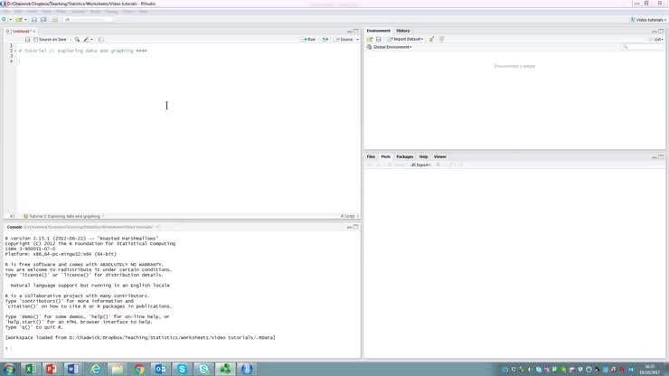 R tutorial 2. Exploring data and graphing