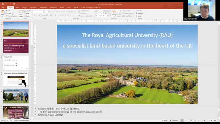 A Virtual Introduction to MSc Rural Estate Management