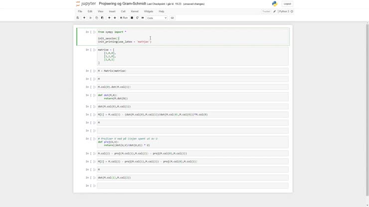 Python 05 - Gram-Schmidt