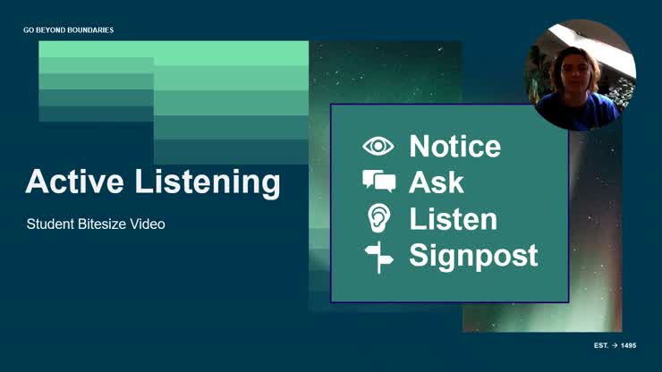 STUDENTS Active Listening BITESIZE VIDEO