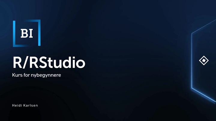 R/RStudio Beginners Course