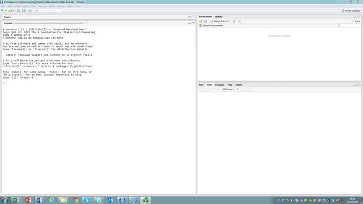 R tutorial 1. Introduction to R-Studio