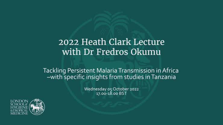 Heath Clark Lecture with Fredros Okumu (RECH)