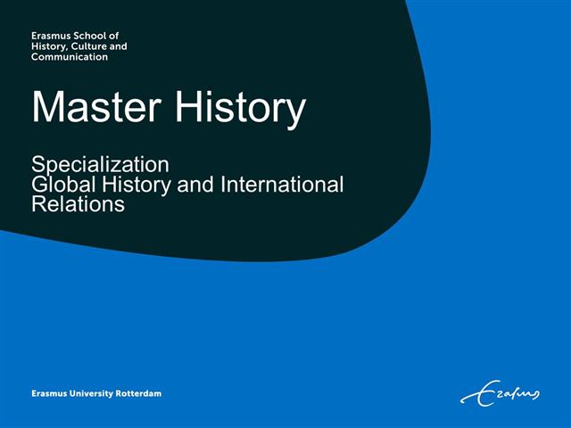Information video Master History - Global History & International Relations