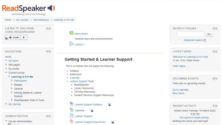 What Is ReadSpeaker and How Do I Access It