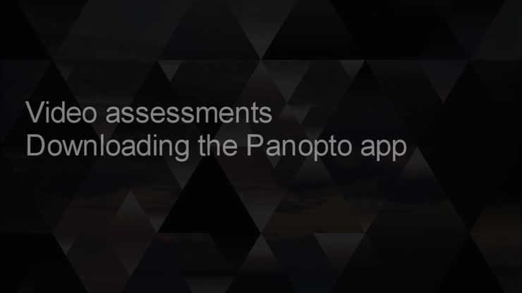 How to download the panopto app