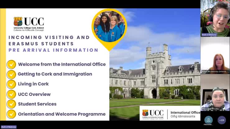 Incoming Visiting and Erasmus student information session