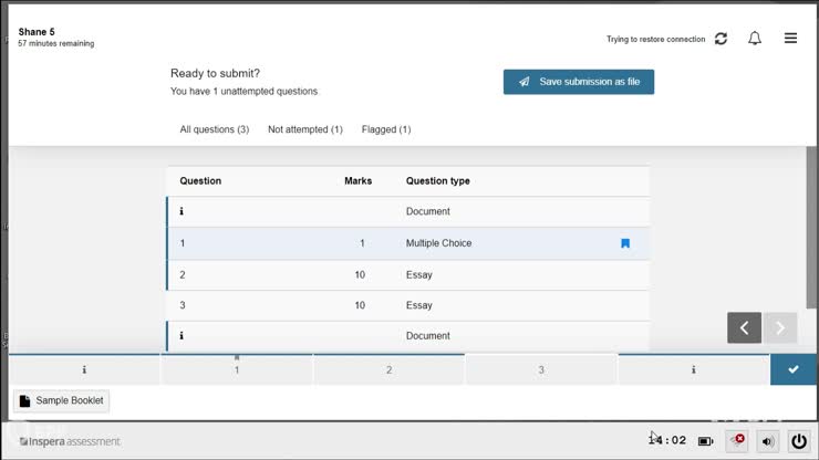 Inspera Demo: 8. Offline Submission