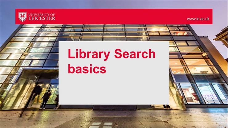 Library Search introduction