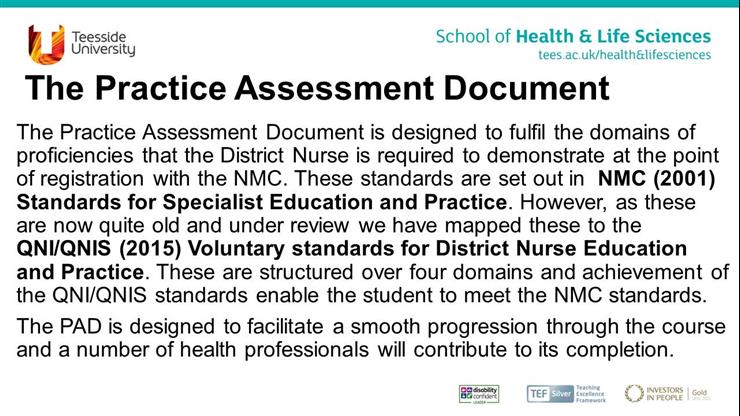 District Nursing PAD presentation
