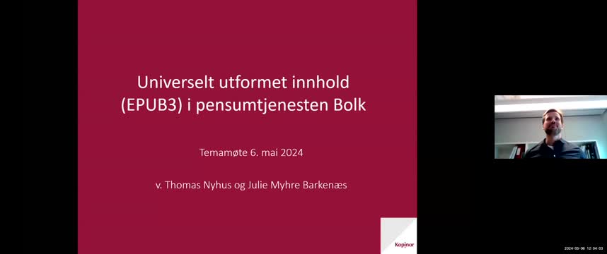 Universellforum - på nett! Pensum fra Bolk i EPUB3-format