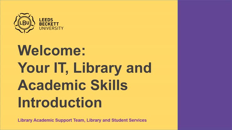 Leeds Law School Library introduction 24/25