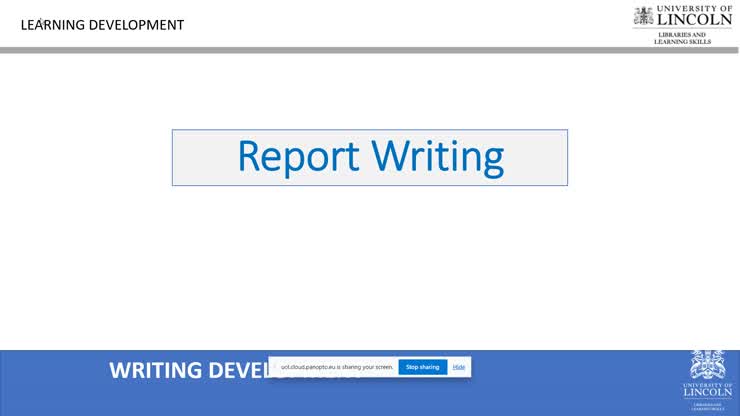 Report Writing