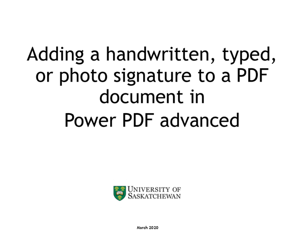 Adding an Electronic Signature in Kofax Power PDF