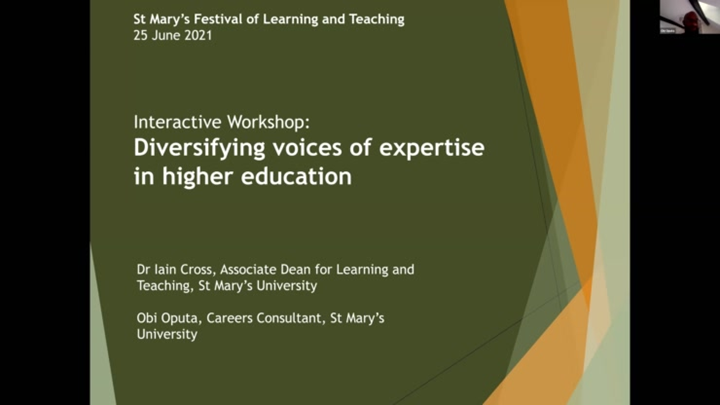 L&T Festival Session 10: Diversifying voices of expertise in HE