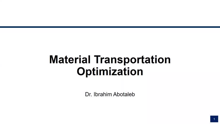 1. Introduction to Material Transportation Problem