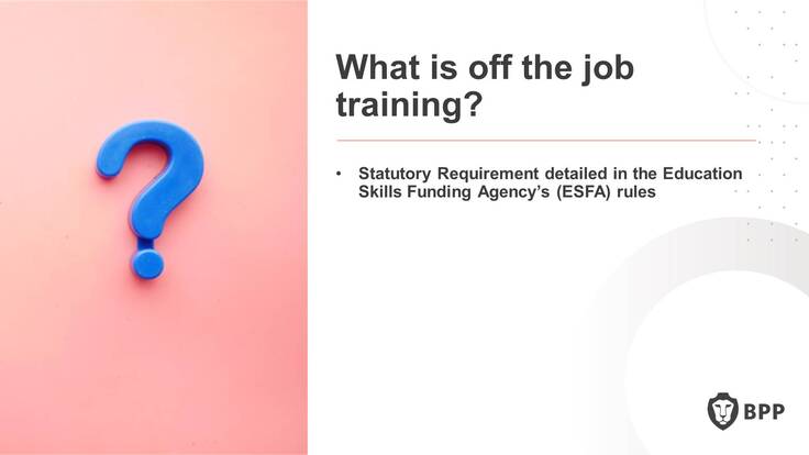 Off the Job Development Training - Your Development Time