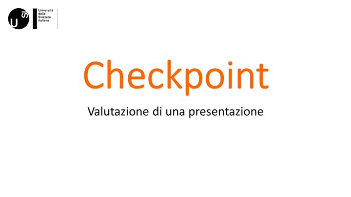 Valutazione del tutor di una presentazione su Checkpoint(Workflow)