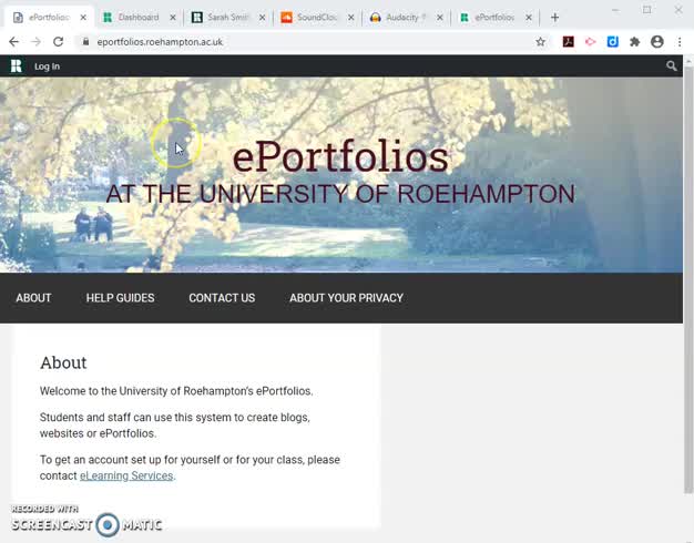 Getting Started with ePortfolios