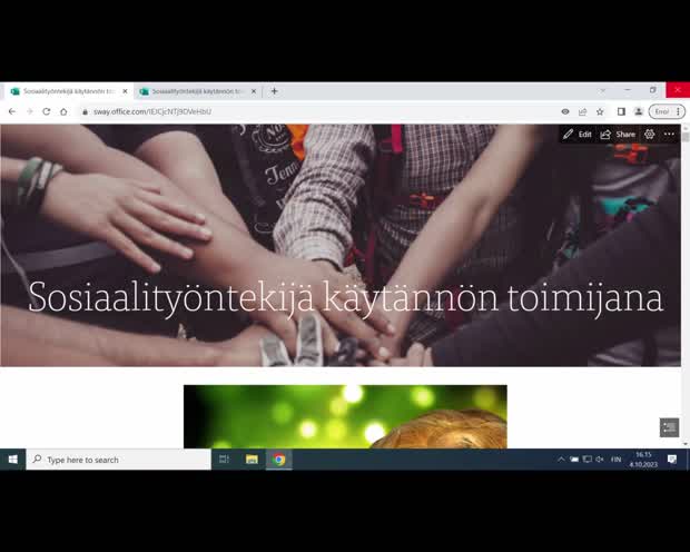 STY.101 Monimuoto-opetus K104 Wed 04.10.2023