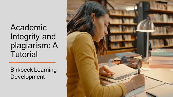 Academic integrity and plagiarism: The basics (tutorial)