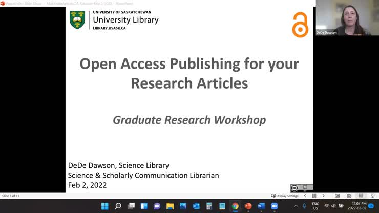 Open Access Publishing for Your Research Articles