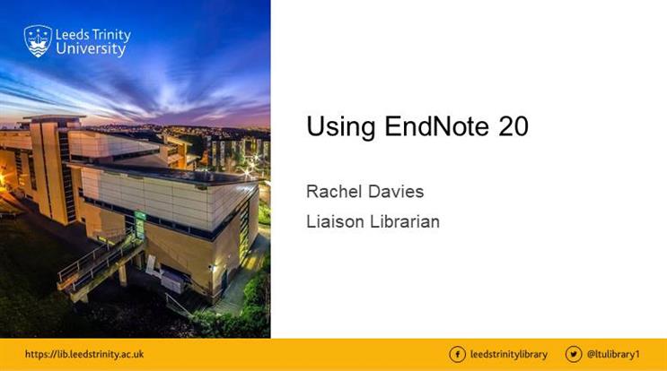 Using EndNote 20 (copy)