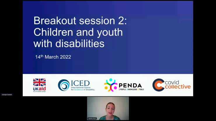 14th March - Breakout session 2 - Children and youth with disabilities