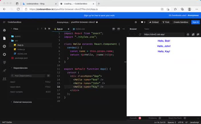 codesandbox task 3-3