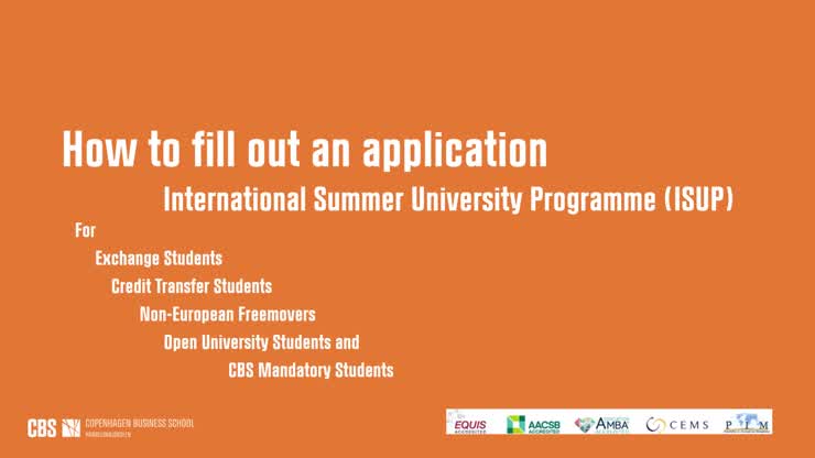 How to fill out an application (ISUP)