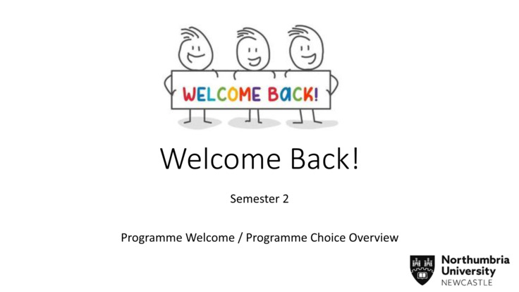 Programme Welocme Back Semester 2