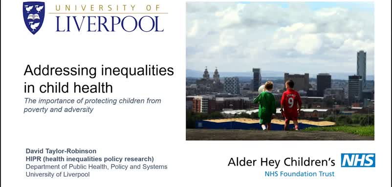 Addressing Inequalities in Child Health - Professor David Taylor ...