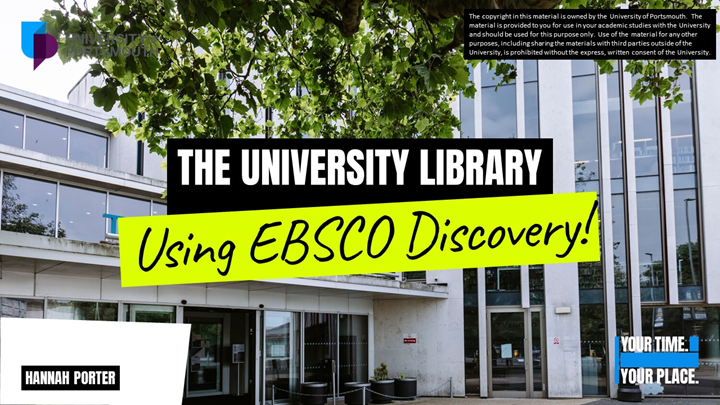 Using the EBSCO Discovery Service