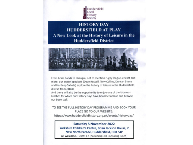 Historical Society - 1852 Holmfirth Flood