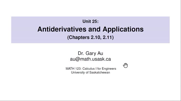 MATH123 Unit 25, Part 1